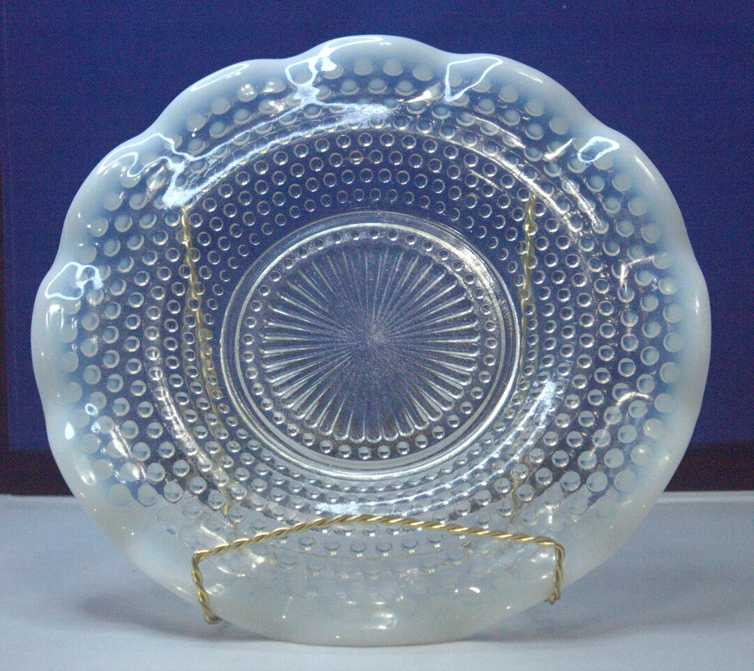 Moonstone Opalescent Serving Plate,vintage 1942-1946,anchor Hocking ...