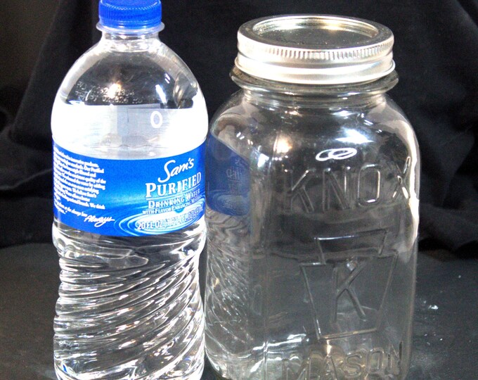 Knox Square Quart Canning Jar,knox Jar,knox Glass Jar,knox Storage Jar ...