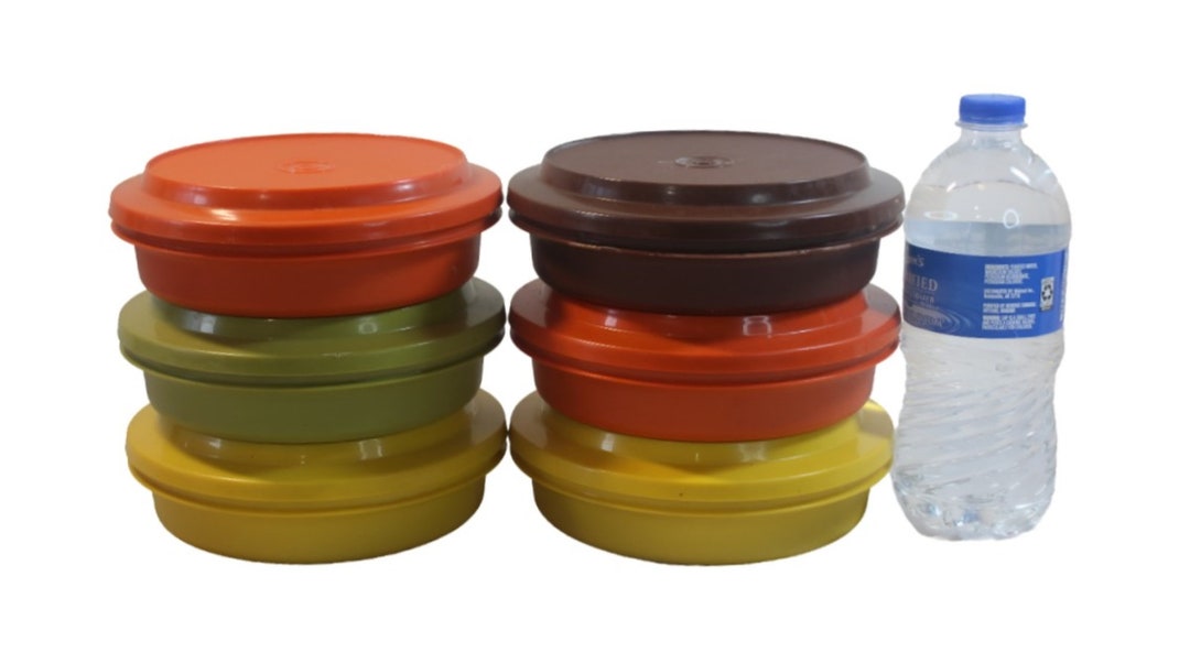 Set of 3 Tupperware Containers With Lids,1970’s Tupperware Storage ...