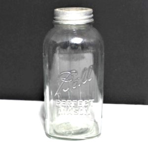 Perfect Mason Jar,2 Quart Square Ball Jar,antique Canning Jar,ball ...