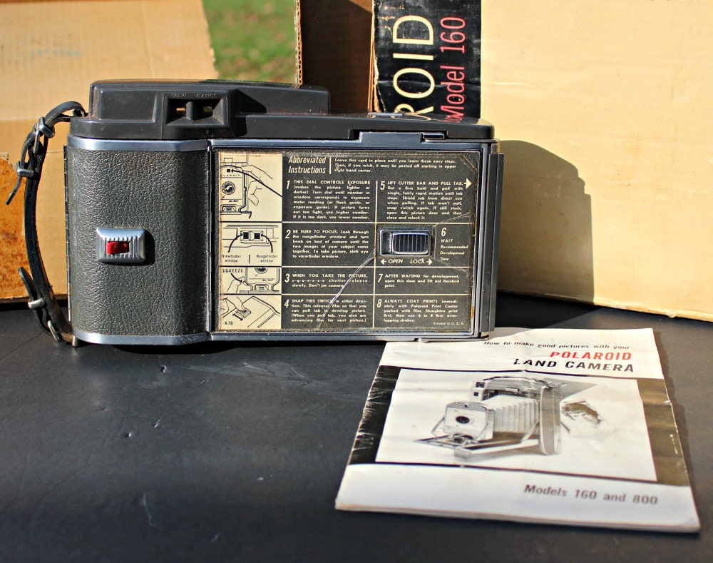 Polaroid Land 160 Camera in Box,polaroid Land Camera Model 160,old ...