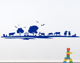 Farm Wall Decal | Etsy