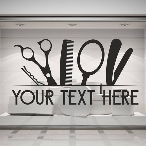 Wall Decals Hairdressing Hair Beauty Salon Decal Vinyl Sticker | Etsy