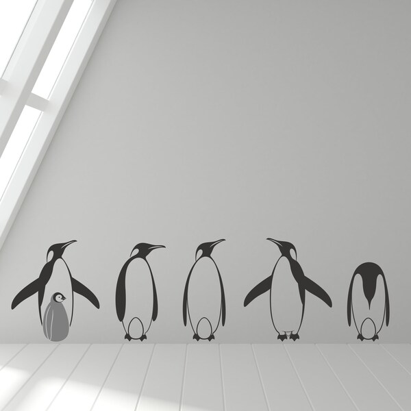 Penguin Wall Decals - Etsy