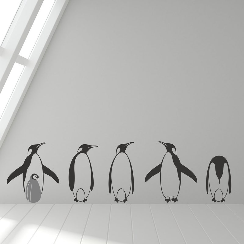 Penguin Wall Decals - Etsy