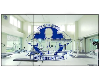 Fitness Centre Gym Decal Sign Sticker for Windows Walls and | Etsy