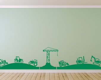 Crane Wall Decal | Etsy