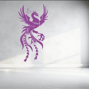 Mythical Flying Phoenix Wall Sticker Decal 73 - Etsy