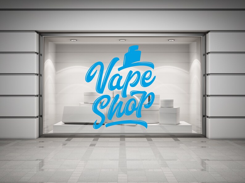 Vape Shop. Electronic Cigarette Wall/window Shop Art Vinyl - Etsy