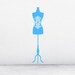 Clothes Stand Mannequin With Scrolled Pattern Wall Sticker Decal Art 84 ...