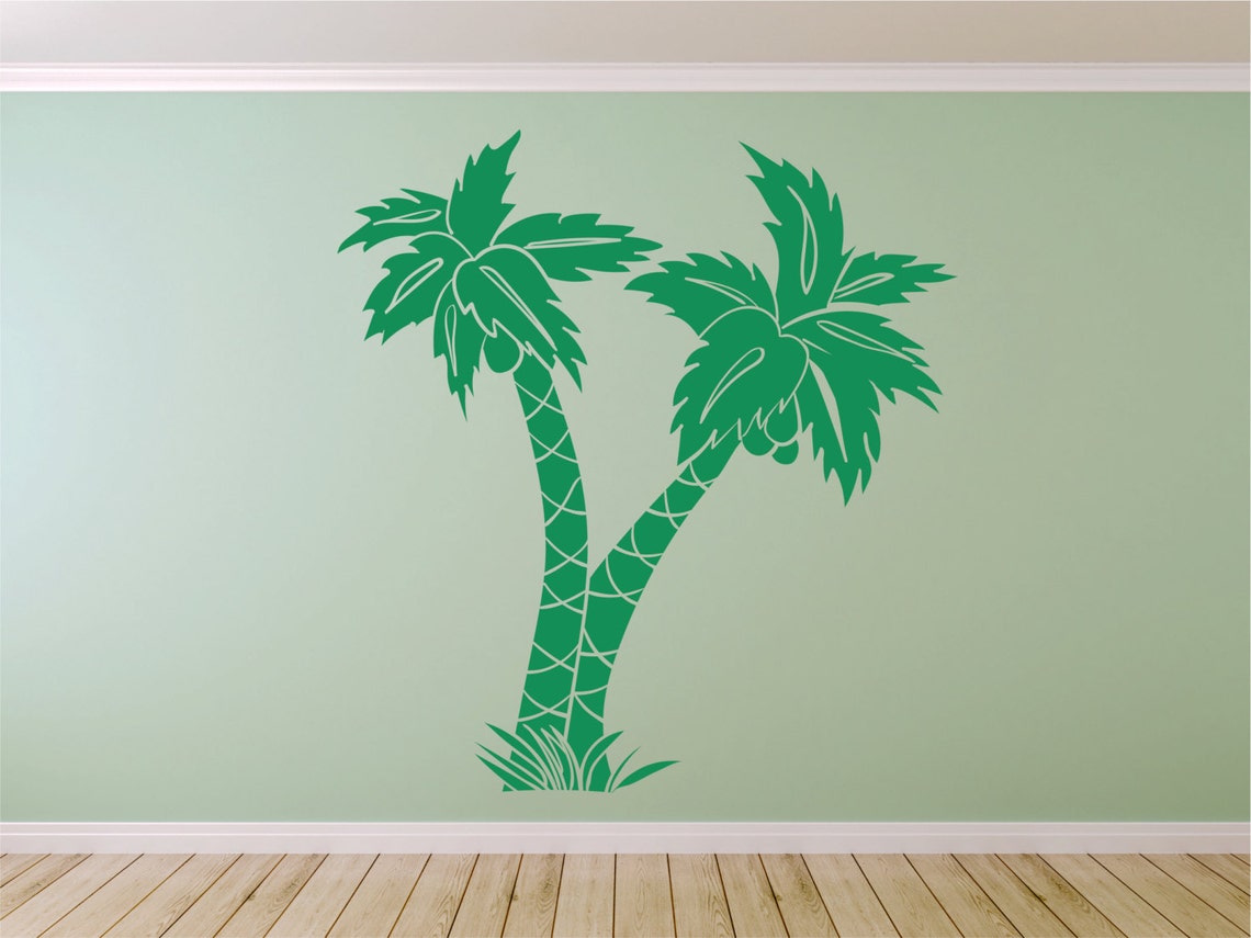 Palm Tree Wall Sticker Decal Art. Any Colour and a Choice of Sizes ...