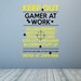 Keep Out Gamer at Work Warning Sign. Vinyl Wall Art Decal - Etsy