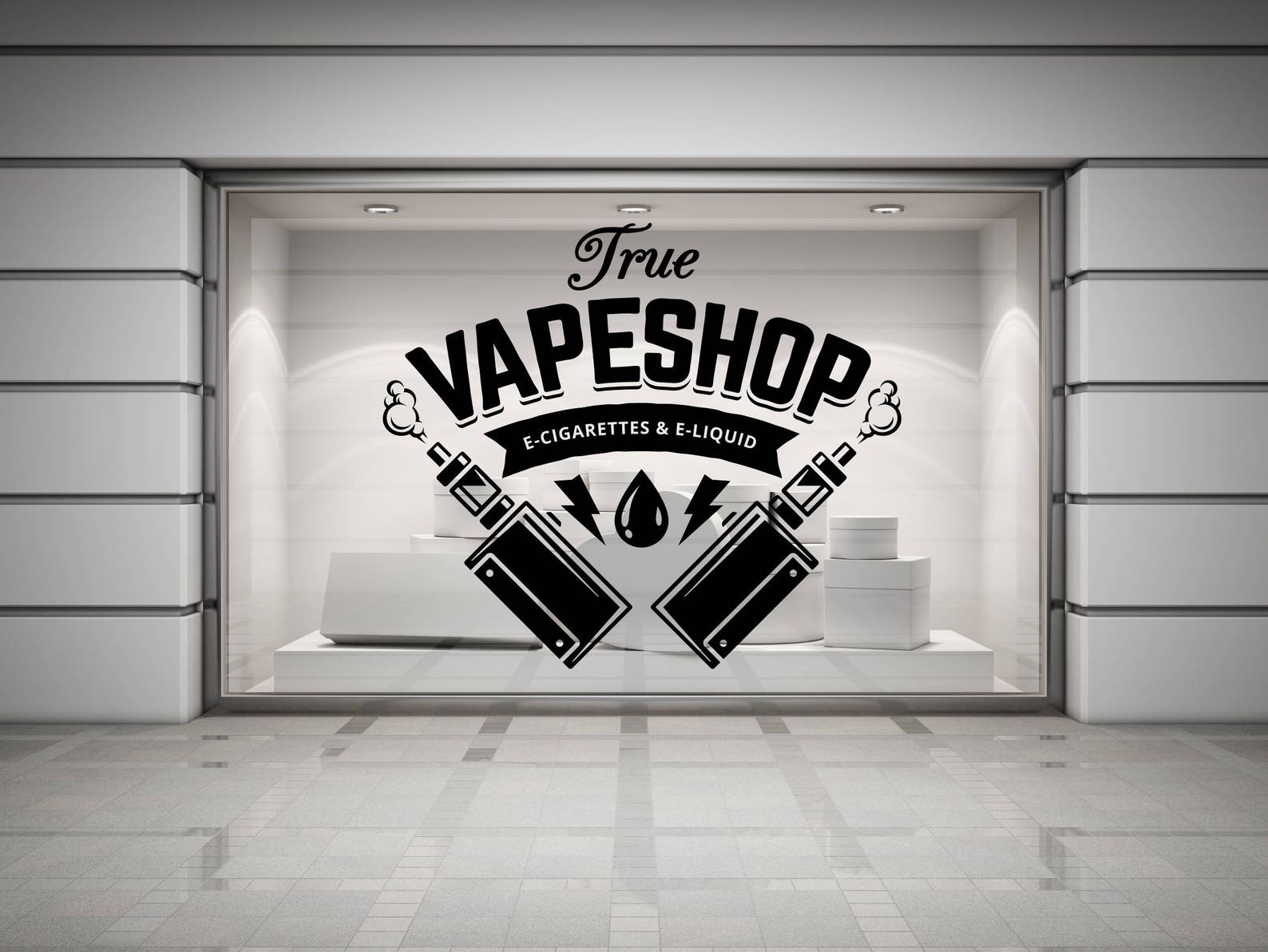 Vape Shop. Electronic Cigarette Wall/window Shop Art Vinyl | Etsy
