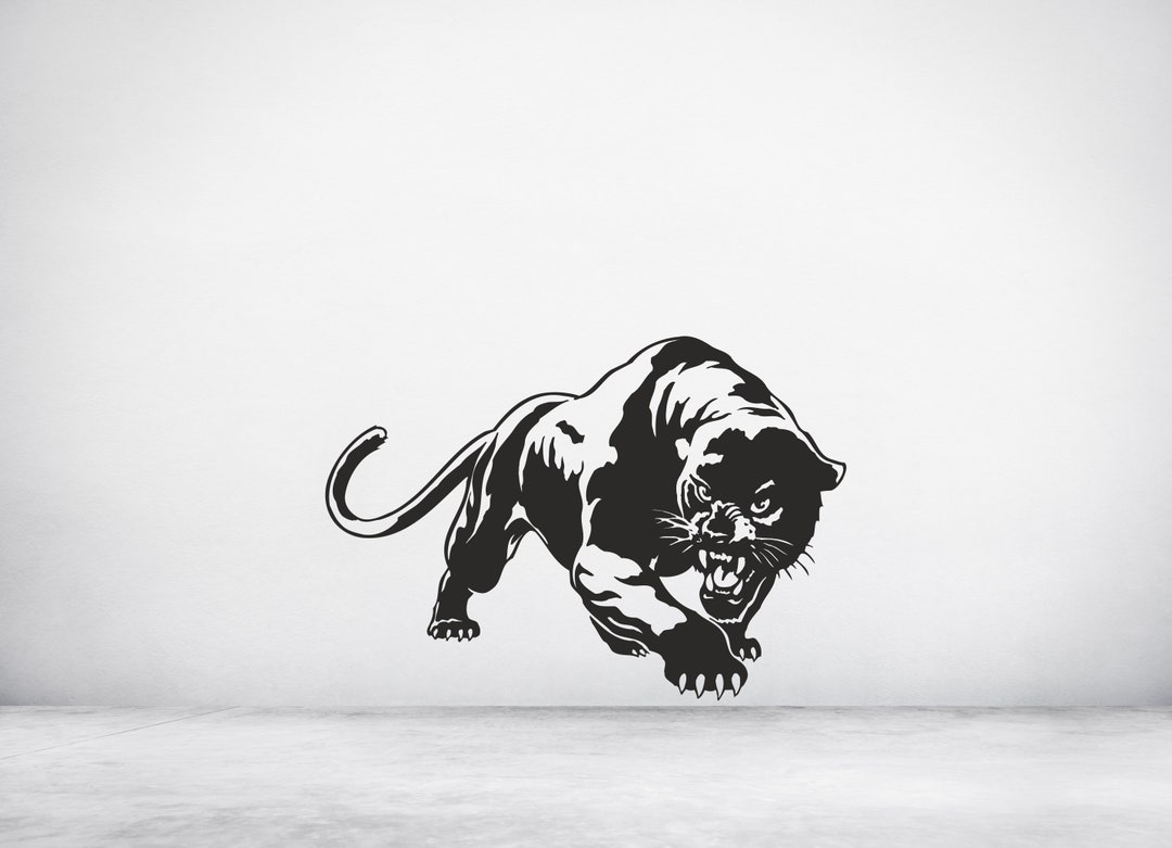 Panther Puma Prowling Vinyl Wall Sticker Decal Art. Any Colour and a ...