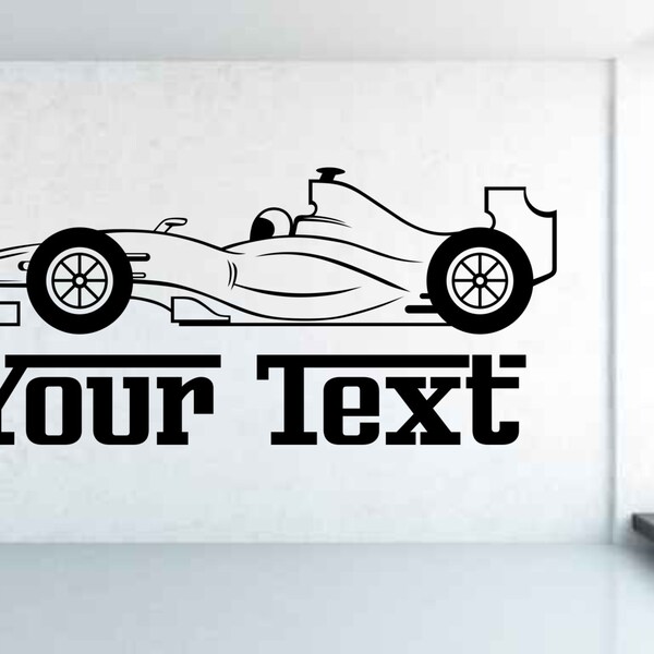 F1 Car Vinyl Decal - Etsy