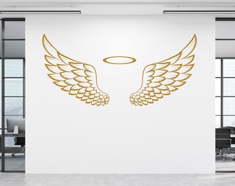 Angel Wings Vinyl Wall Sticker Decal Art. Any Colour and a | Etsy UK