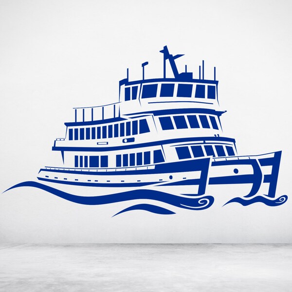 Boat Wall Decal - Etsy UK