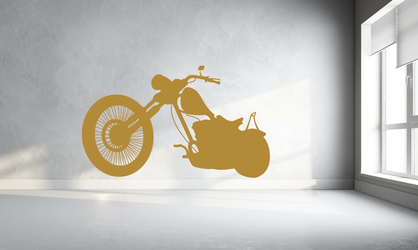 Easy Rider Style Motorcycle Motorbike. Choppervinyl Wall Art - Etsy