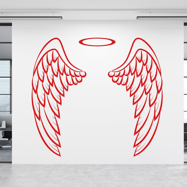 Angel Wall Decal - Etsy