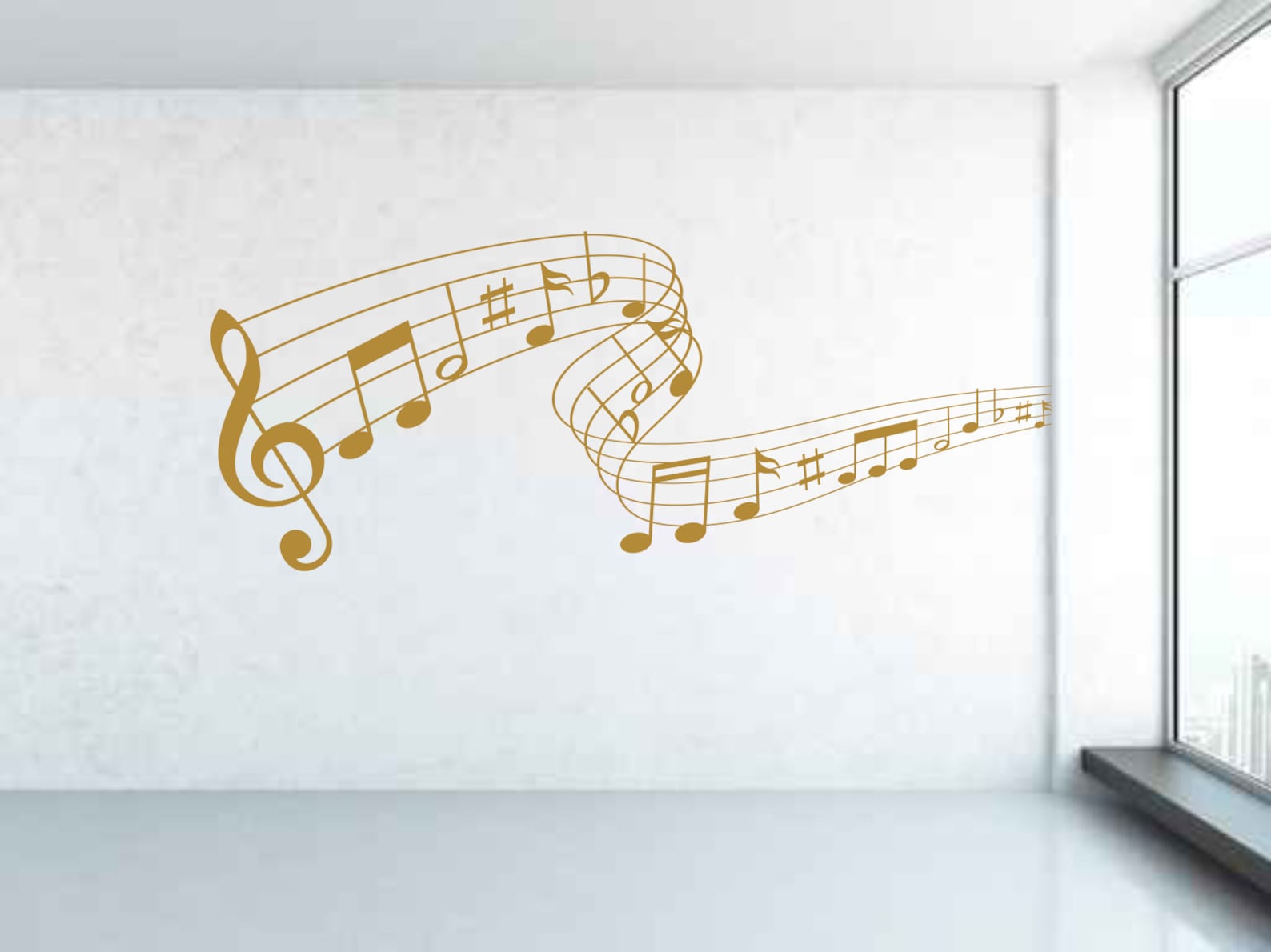 Musical Notes Wall Decal Sticker Art. Any Colour and - Etsy