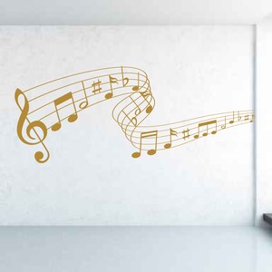 Musical Notes Wall Decal Sticker Art. Any Colour and Size.(#105) - Etsy