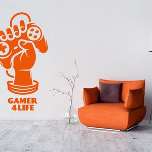 Gamer 4 Life, Playstation, Xbox, Wii, Wall Sticker Decal Art. Any ...
