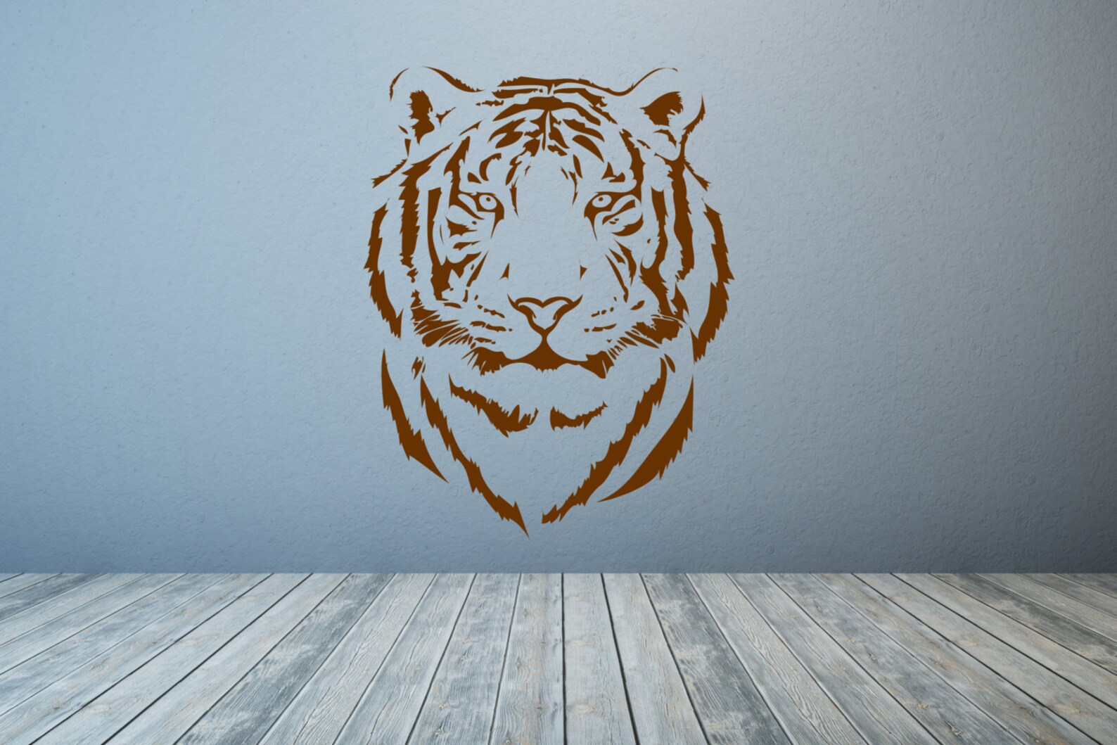 Tiger Head. Vinyl Wall Sticker Decal Art. Any Colour and a | Etsy UK