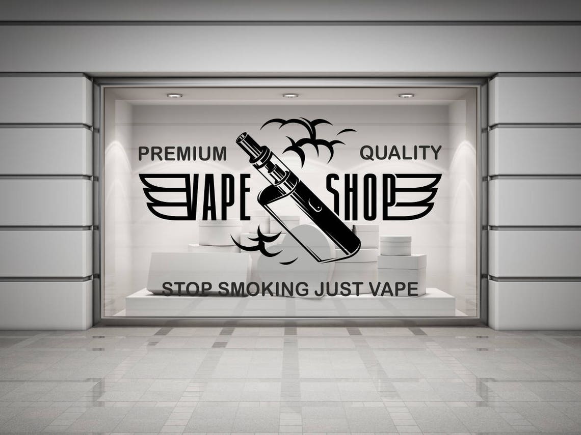 Vape Shop Wall/window Shop Vinyl Decal Sticker. Various - Etsy