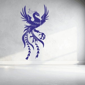 Mythical Flying Phoenix Wall Sticker Decal 73 - Etsy