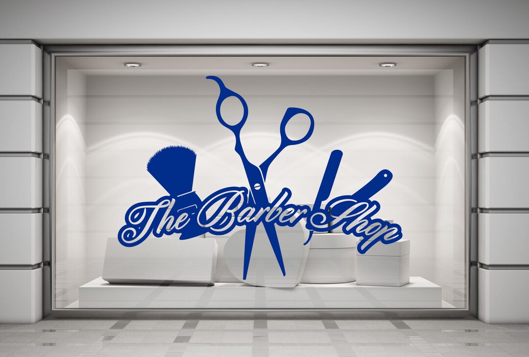 The Barber Shop Vinyl Decal Sticker. Various Colours and Size Options ...