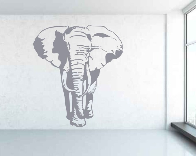 Elephant. Vinyl Wall Sticker Decal Art. Any Colour and a Choice of ...