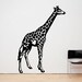 Giraffe. Vinyl Wall Sticker Decal Art. Any Colour and a Choice of Sizes ...