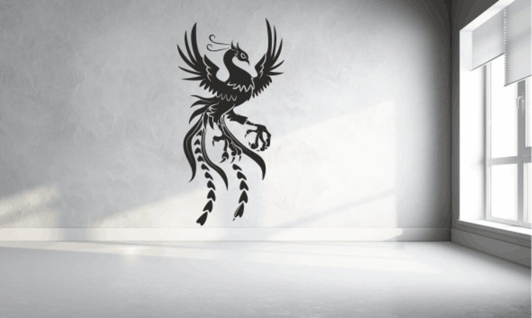 Mythical Flying Phoenix Wall Sticker Decal 73 - Etsy