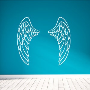 Angel Wings Vinyl Wall Sticker Decal Art. Any Colour and a Choice of ...