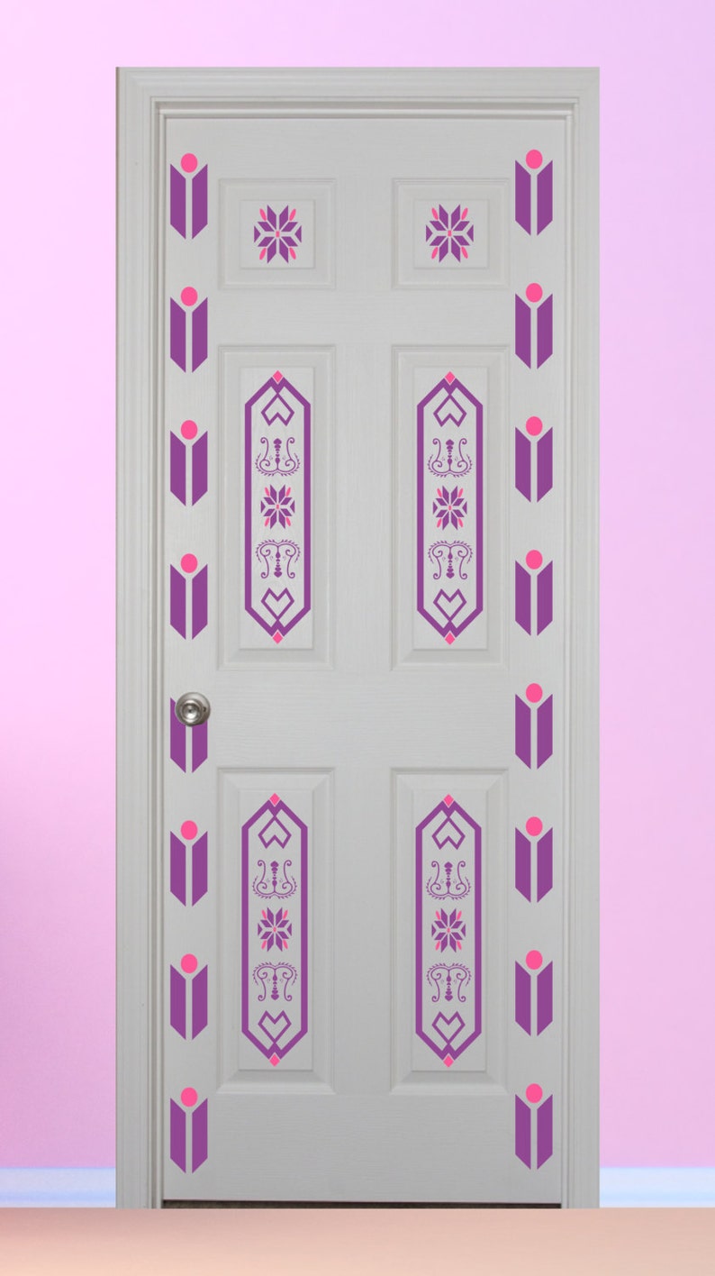 Decorative Princess Door Decal Sticker . 1 | Etsy