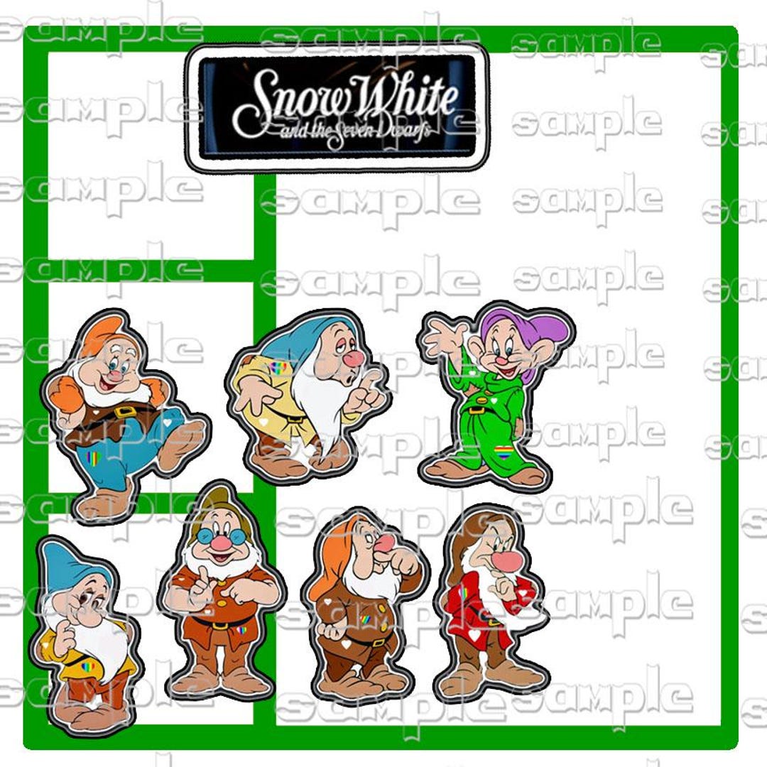 Disney Seven Dwarfs Overlay Frame 12 X 12 Scrapbook Page Paper Pieces ...