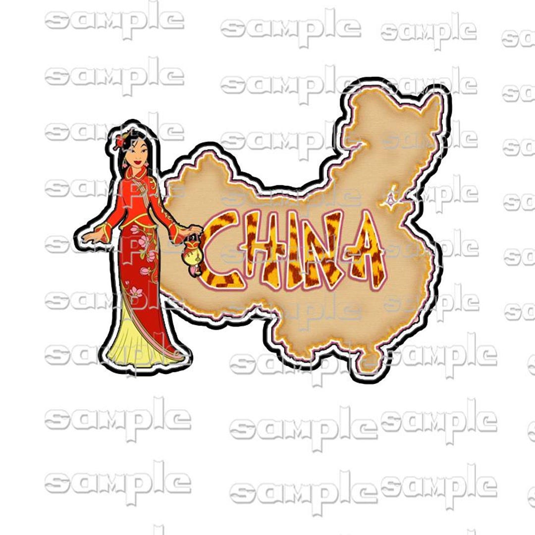 Disney Epcot China F3 Premade Scrapbook Page Paper Piece Die Cut ...