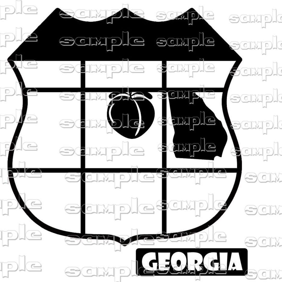 Disney Georgia State Overlay Frame 12 X 12 Cricut Scrapbook Page Paper ...