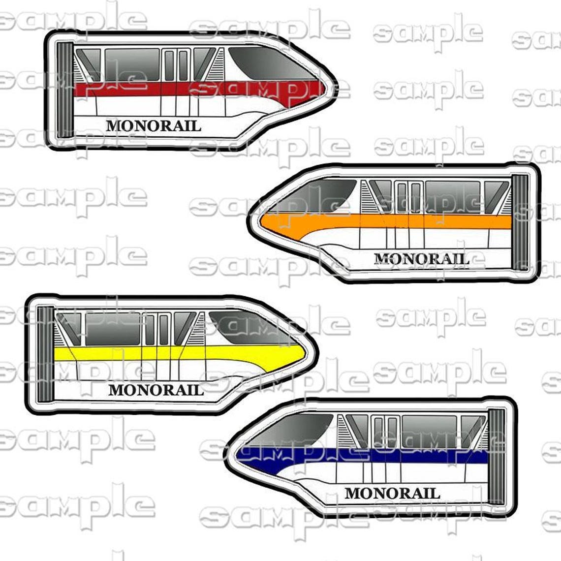 DISNEY Monorail Ride 4 Pc Nn Pre-made Scrapbook Page Paper Piece Die ...