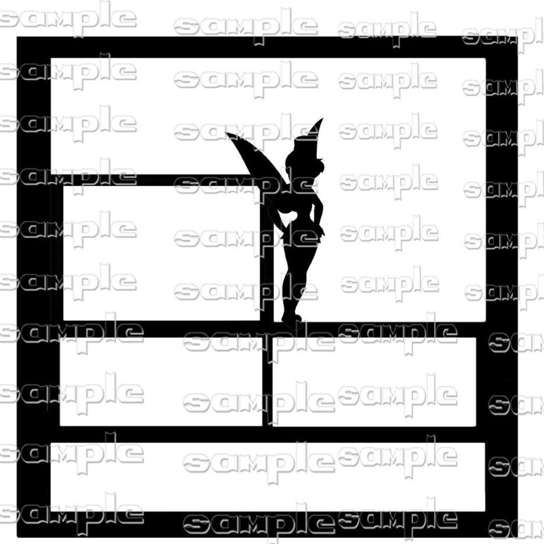 Disney Tinkerbell Overlay Premade Overlay One 1 Scrapbooking Page 12 X ...