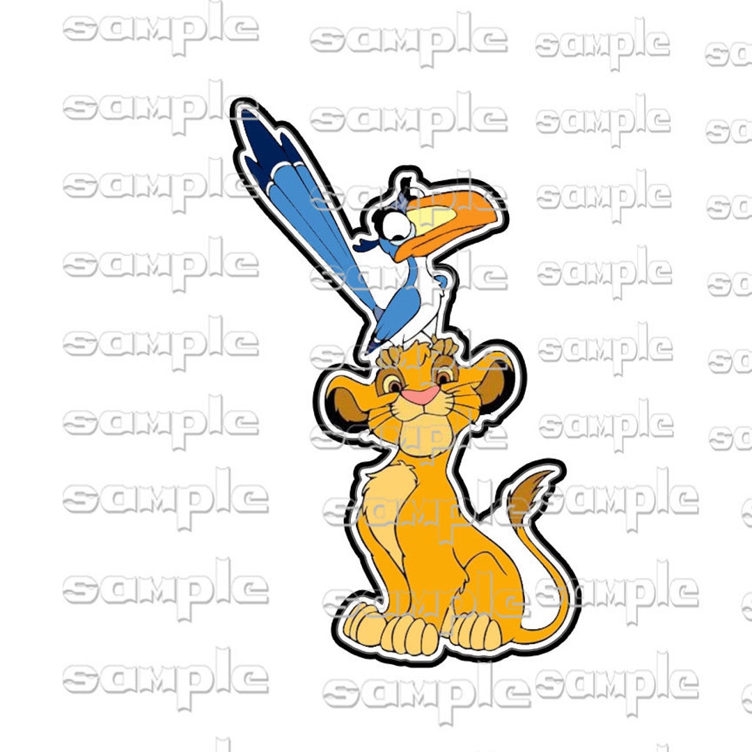 Disney the Lion King Simba and Zazu Rzzz Premade Scrapbook Page Paper ...