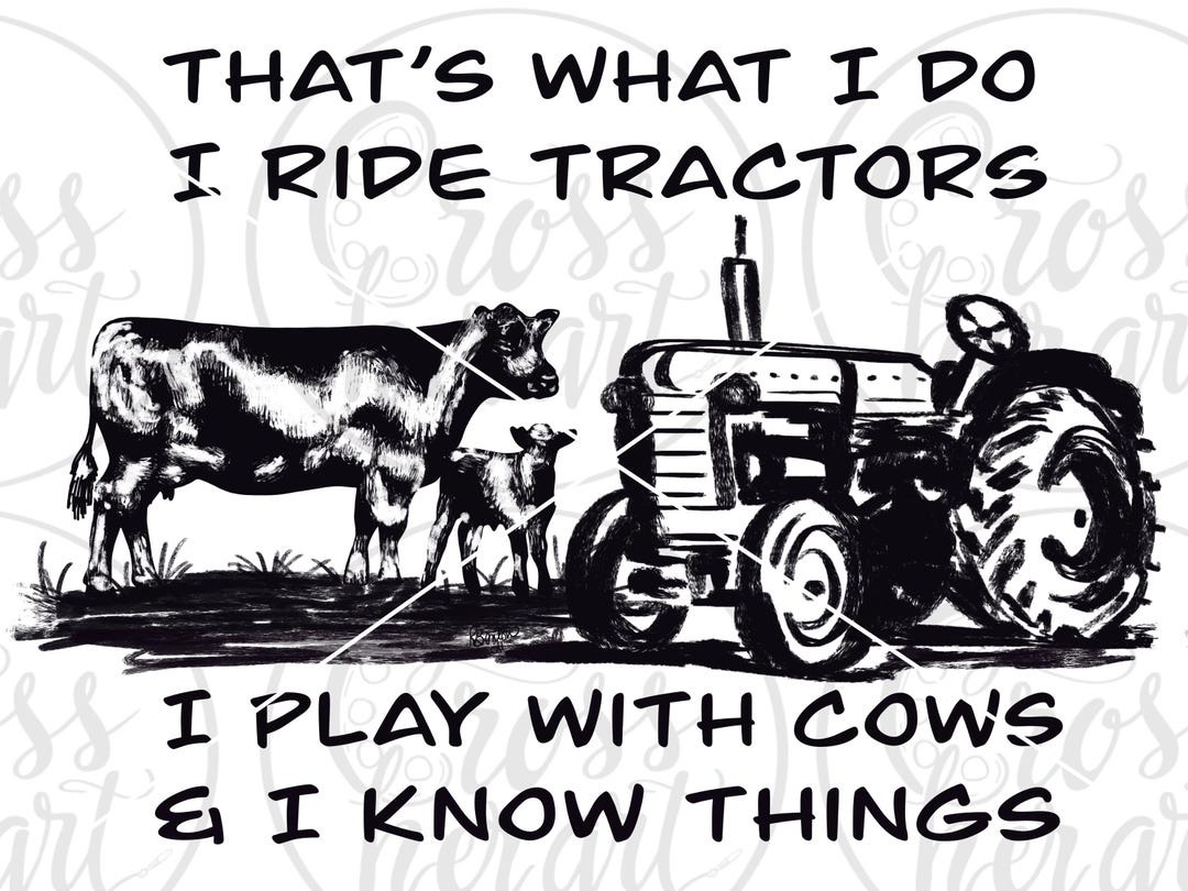 Tractor Cow Farm Life Design: Mississippi Southern Charm (digital ...