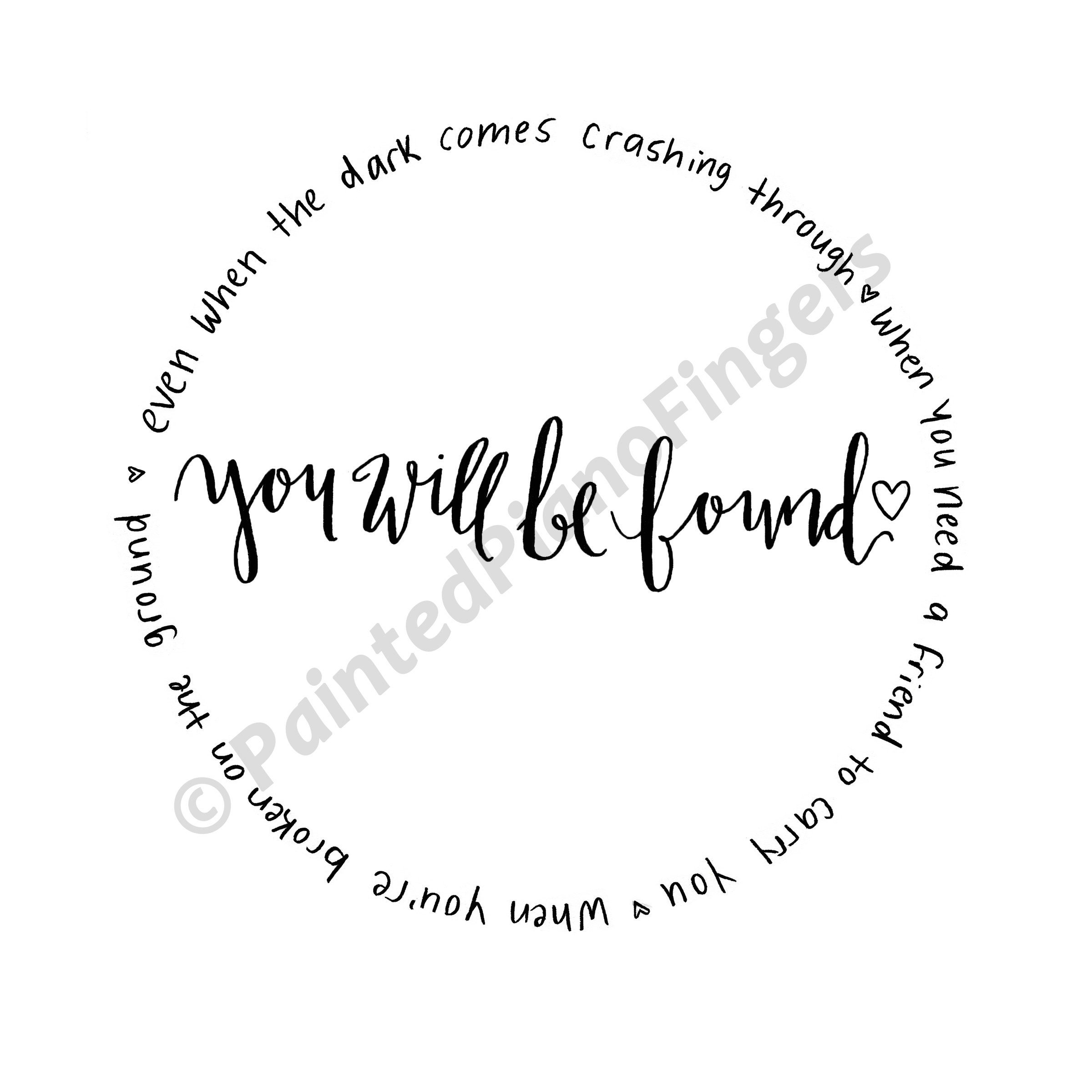 Dear Evan Hansen you Will Be Found Print DIGITAL DOWNLOAD - Etsy