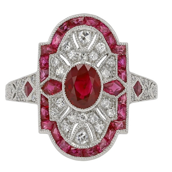 Ruby Filigree Ring - Etsy
