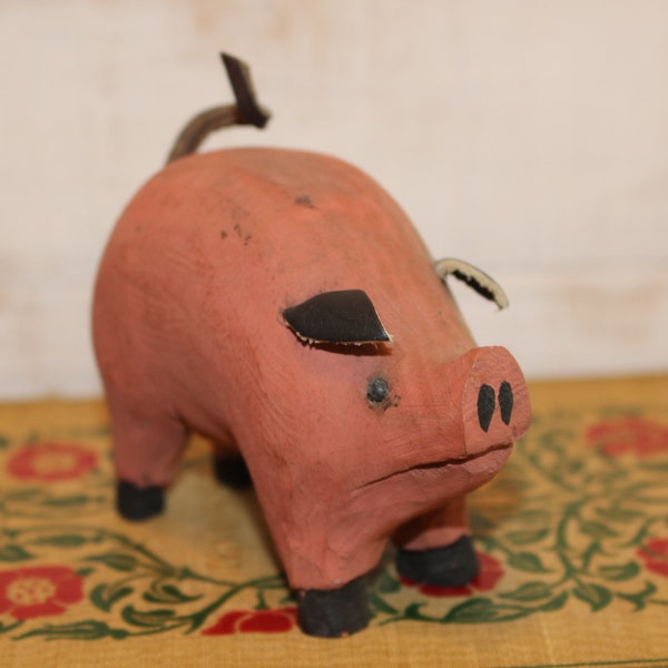 Pig Folk Art - Etsy
