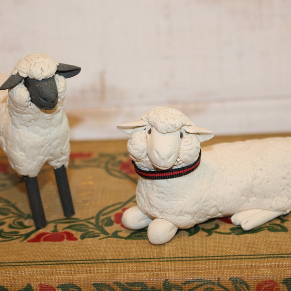 Folk Art Sheep - Etsy