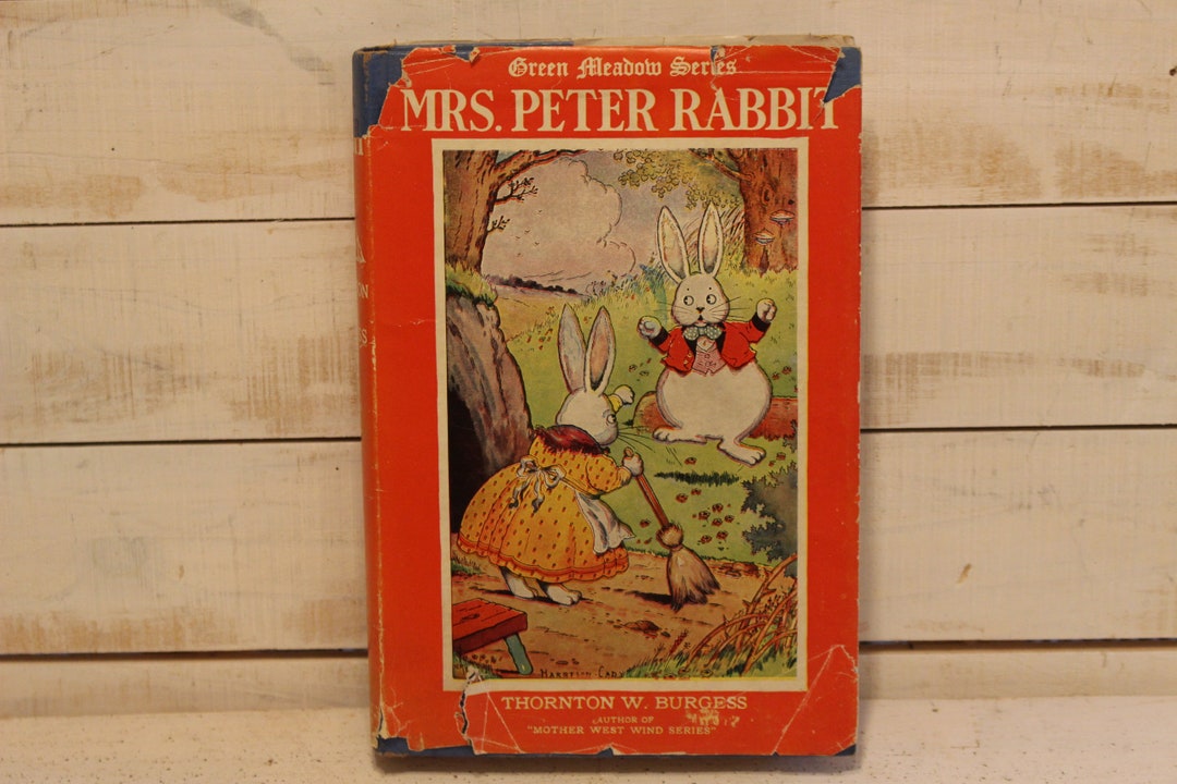 Mrs. Peter Rabbit by Thornton Burgess 1940's Green Meadow Series ...