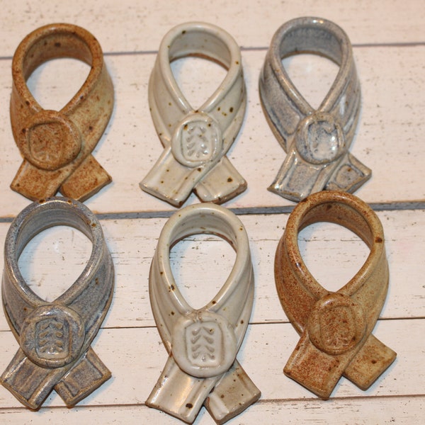 Pottery Napkin Rings - Etsy