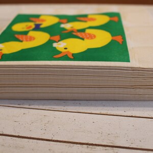 Vintage Hallmark Yellow Ducklings Paper Napkins, Easter Napkins, Baby ...