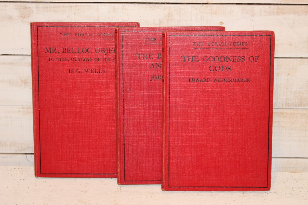 3 Antique the Forum Series Books 1926 Mr. Belloc Objects by - Etsy